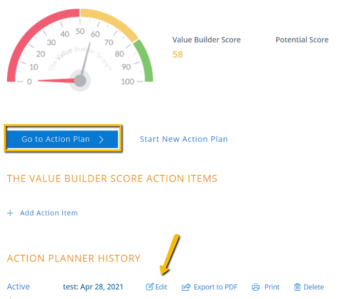 How to Use the Action Planner Tool – Value Builder System