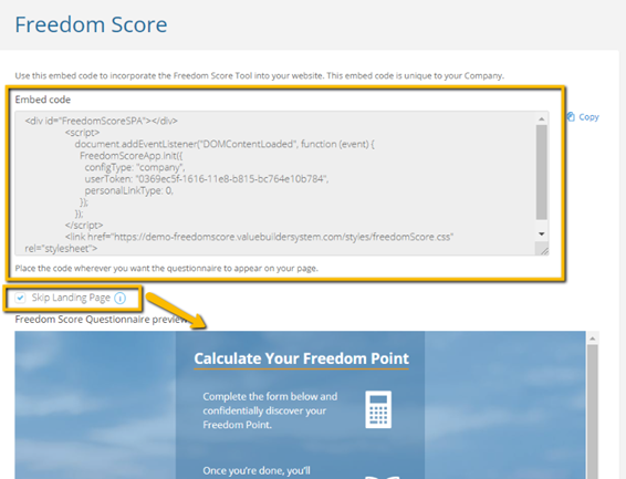 Freedom Score Tool Guide – Value Builder System